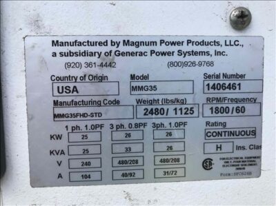 MMG35 Magnum Generator – Props AV